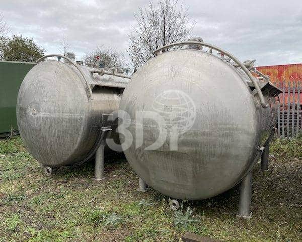 16,000 Litre Stainless Steel Mixing Tank - 3Di process equipment