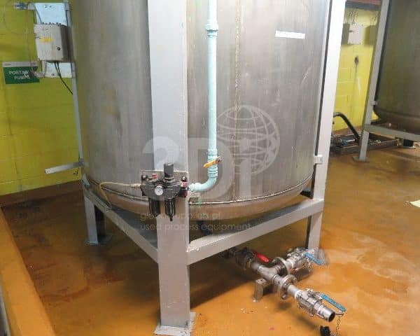 5,000 Litre Stainless Storage Tank - 3Di process equipment