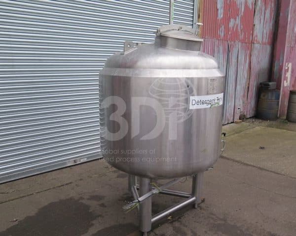 700 Litre Stainless Storage Tank - 3Di process equipment