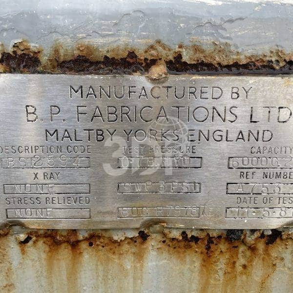 27,276 Litre Mild Steel Storage Tank - 3Di process equipment