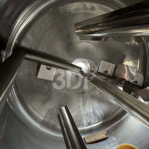 1,820 Litre Stainless Steel Jacketed Process Vessel - 3Di process equipment